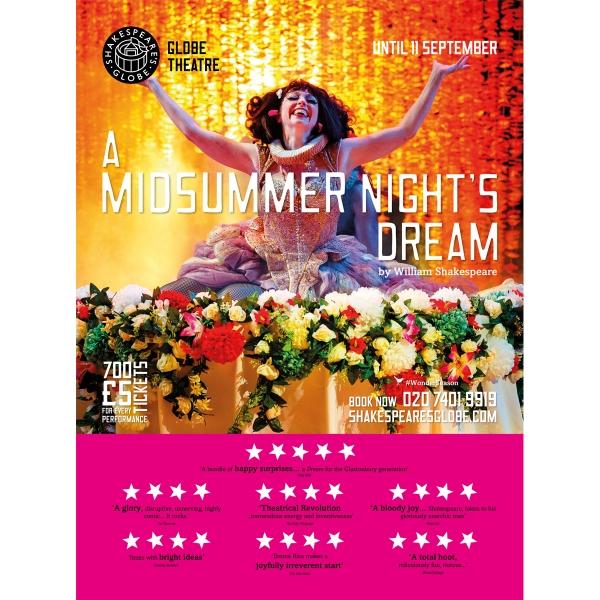 A Midsummer Night's Dream (2016) Poster - Print to Order – Shakespeare ...