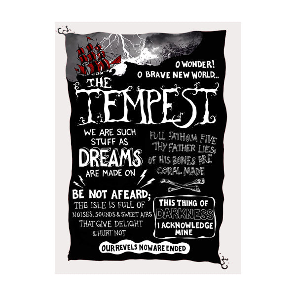 The Tempest Quotes Poster – Shakespeare's Globe