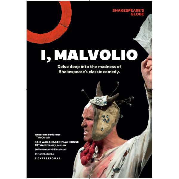 I, Malvolio (Winter 2024) Poster - Print to Order – Shakespeare's Globe