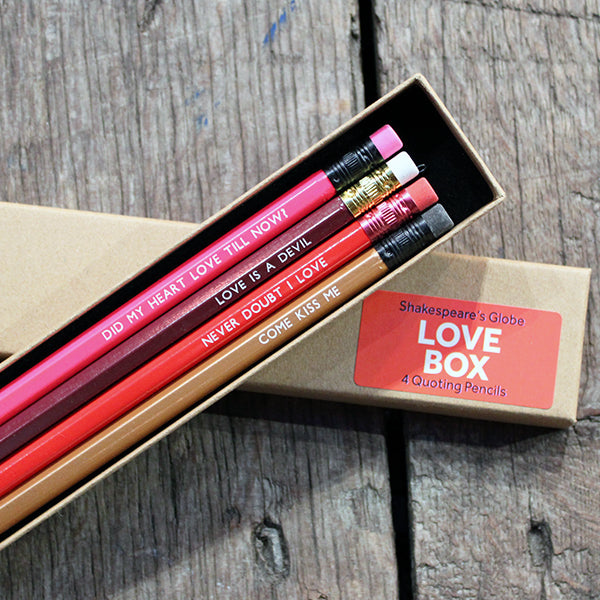 Love Box of Four Pencils – Shakespeare's Globe