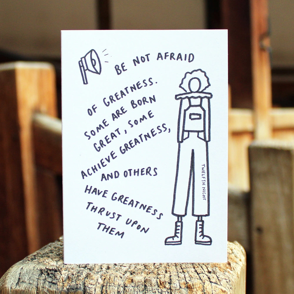 Twelfth Night Quotes Greetings Card (Shakespeare's Heroines ...