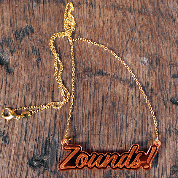 Mirror Acrylic Necklace (Zounds!) – Shakespeare's Globe