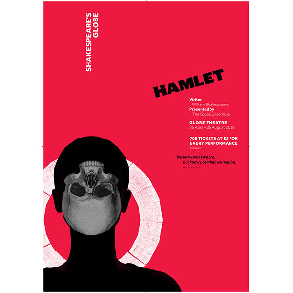 Hamlet Poster (2018) - Print to Order – Shakespeare's Globe